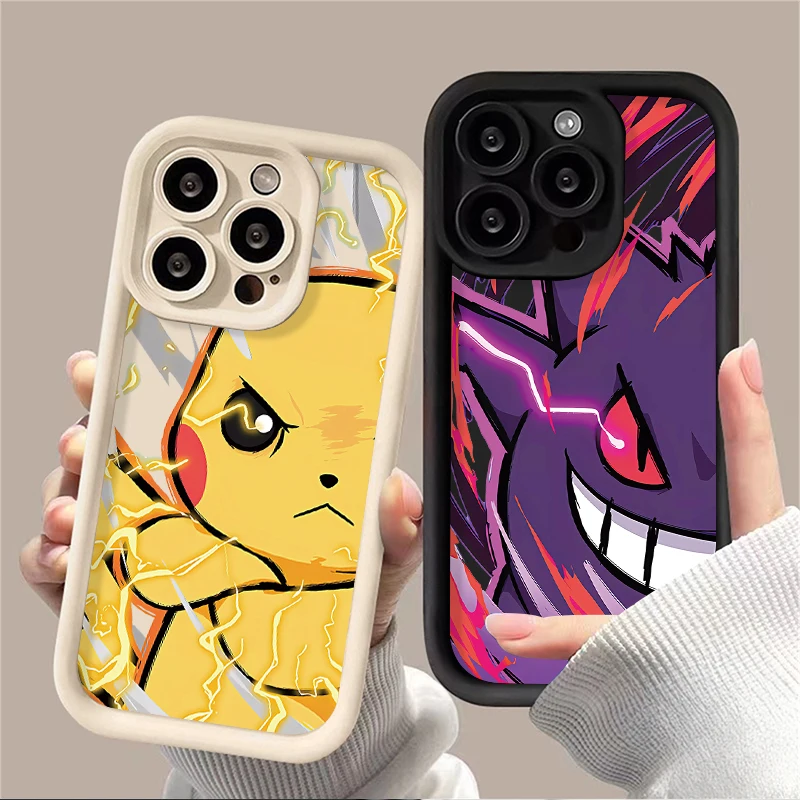 Caixa-luxuosa-do-telefone-do-silicone-de-Pokemon-tampa-para-o-Samsung ...