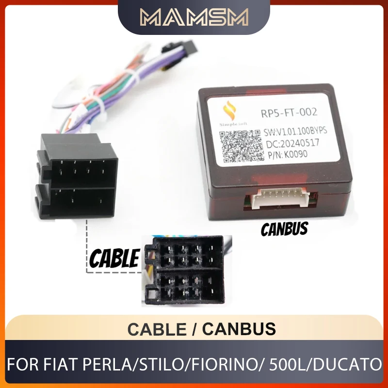 MAMSM Canbus Box RP5-FT-002/FT-SS-02A For FIAT PERLA/STILO/FIORINO ...