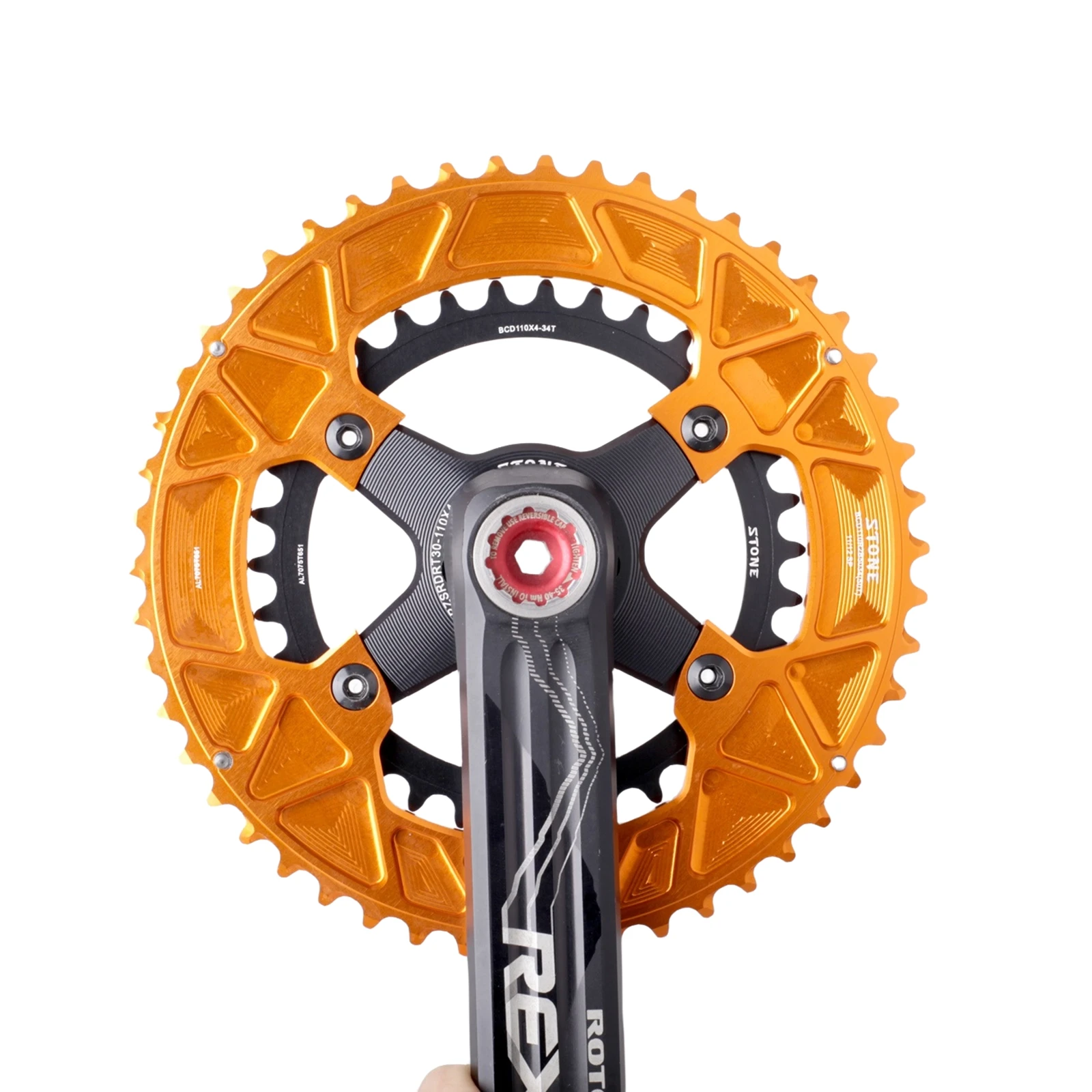 STONE spider for Rotor 30mm spindle to 110bcd road bike gravel R7000 ...