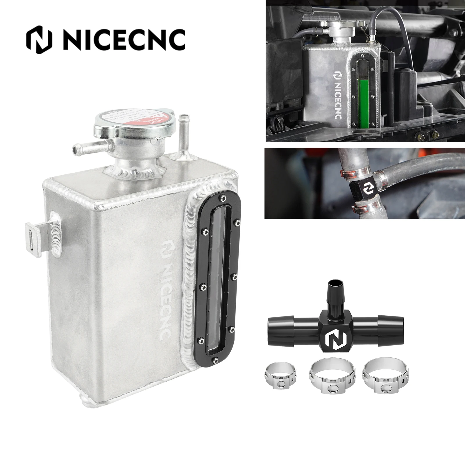 UTV-X3-Coolant-Reservoir-Tank-Coolant-T-Fitting-Kit-For-Can-Am-Maverick ...