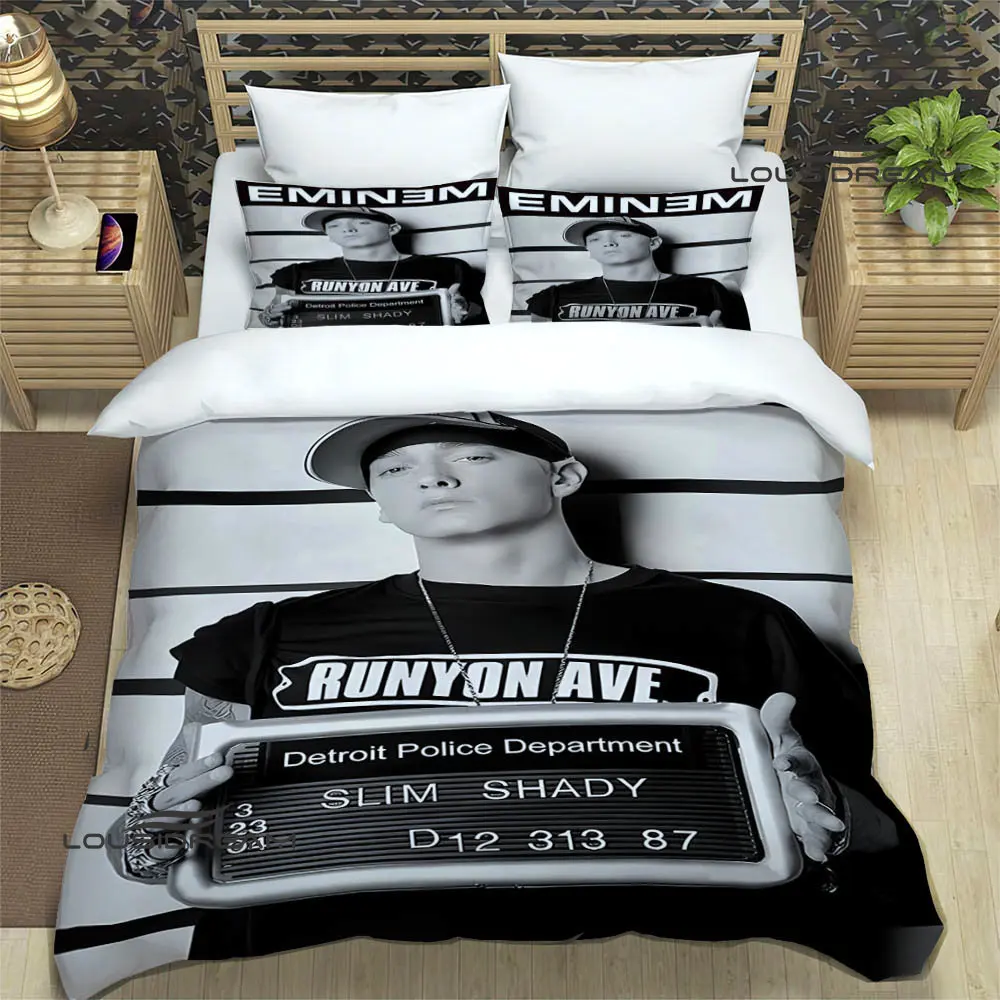 Eminem-hip-hop-singer-print-Bedding-Sets-exquisite-bed-supplies-set ...