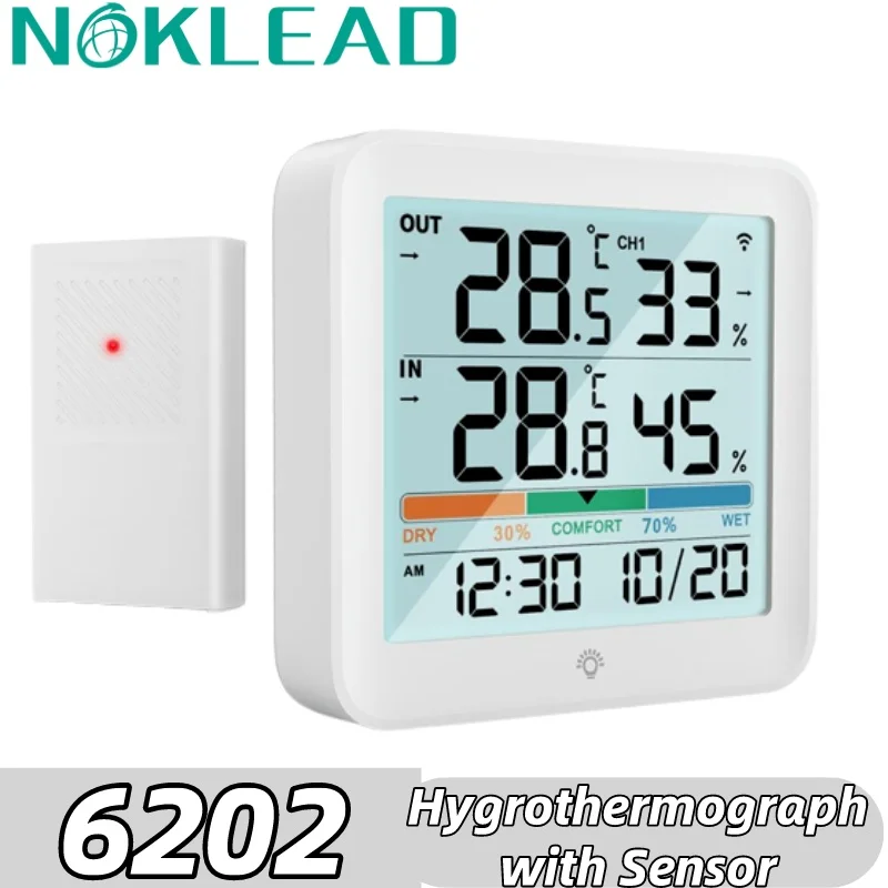 NOKLEAD Temperature Humidity Meter LCD Digital Thermometer Hygrometer ...