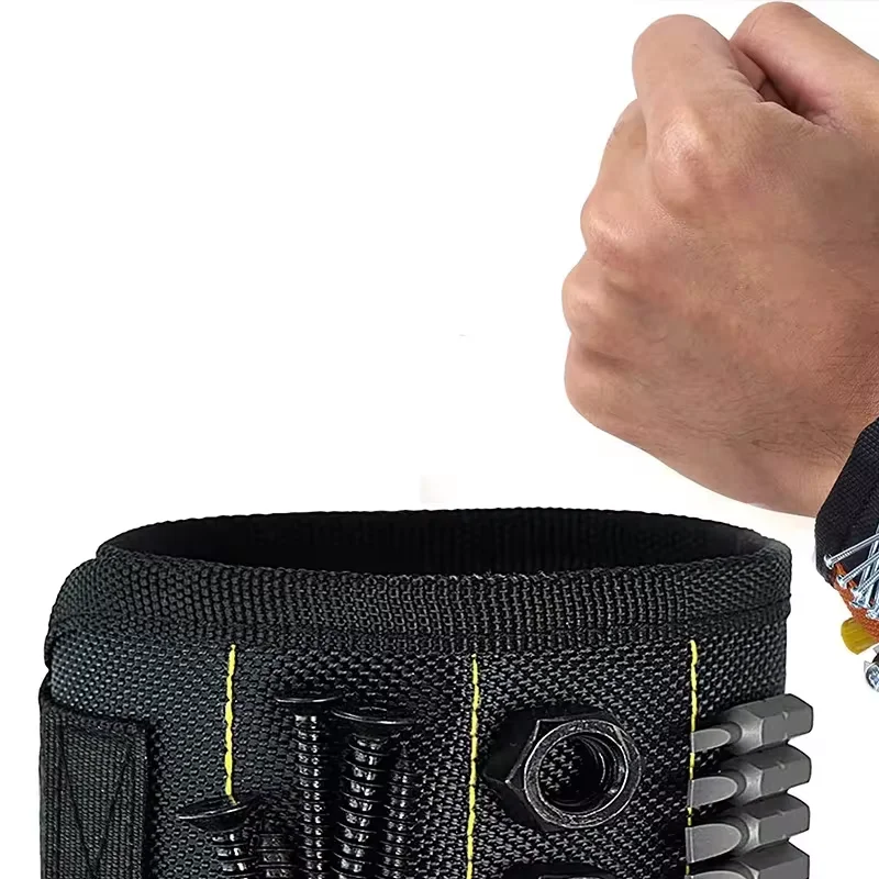 Magnetic-Wristband-for-Holding-Screws-Nails-Drilling-Bits-Wrist-Tool ...