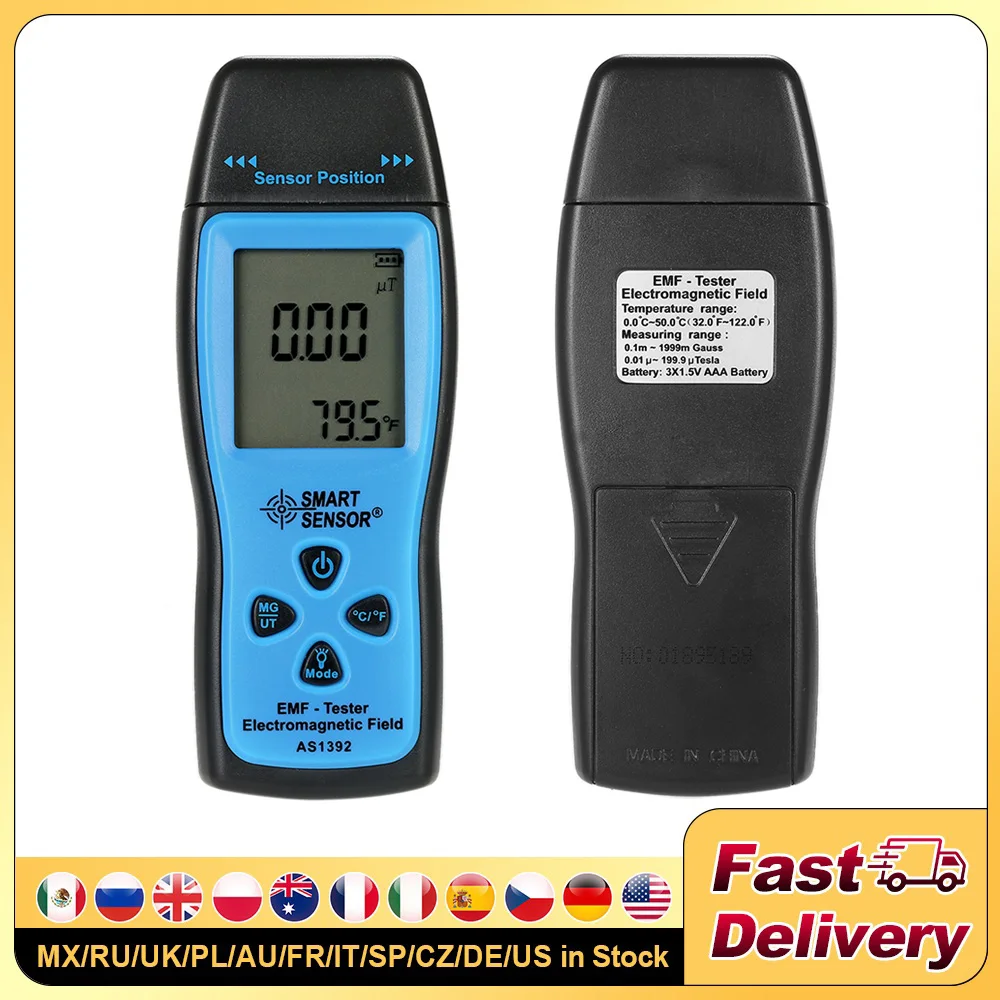 SENSOR inteligente AS1392, Detector de radiación Nuclear, medidor LCD ...