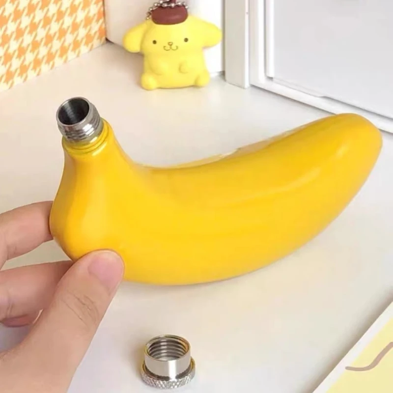 1 pc 5 Oz Banana Flask, Stainless Steel Flask, Flask Portable Liquor ...