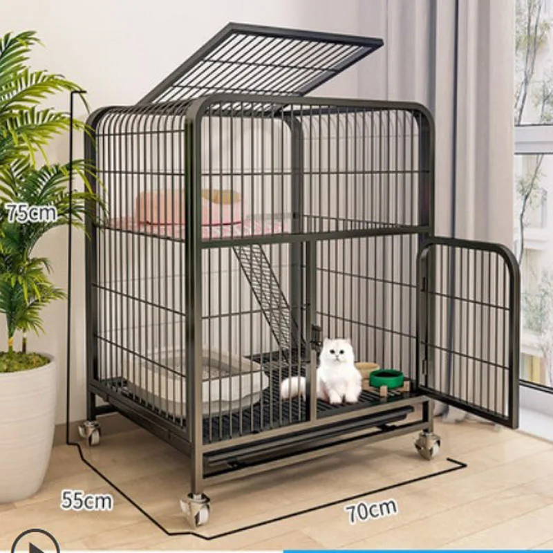 Indoor-Square-Tube-Cage-para-Cat-Double-Layer-House-Pet-Escalada-Frame ...