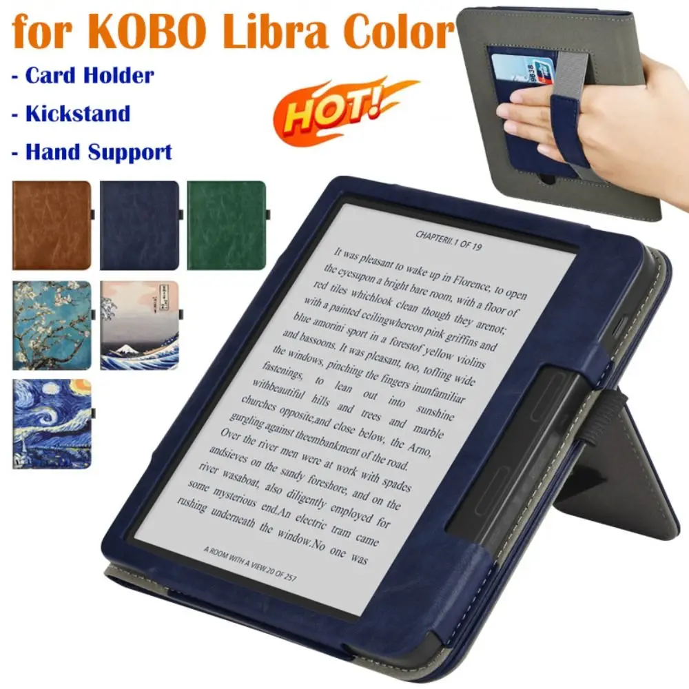Hand Support 7 inch eReader Case PU Leather Shockproof N428 Smart Cover ...