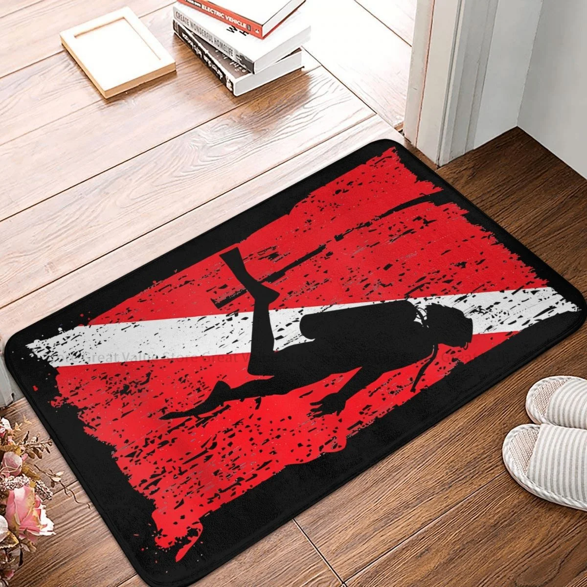 Diving-Dive-Non-slip-Doormat-Living-Room-Mat-Scuba-Diving-Flag-Divers ...