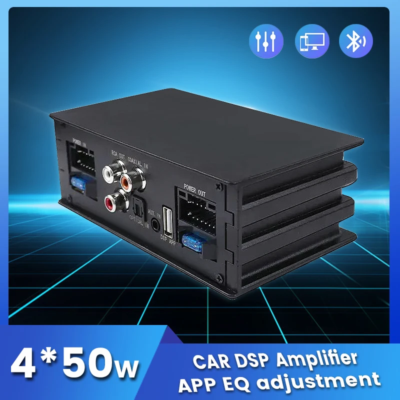 MEKEDE-4X50w-Car-DSP-Amplifier-Processor-Support-10-EQ-Sound-Effects ...