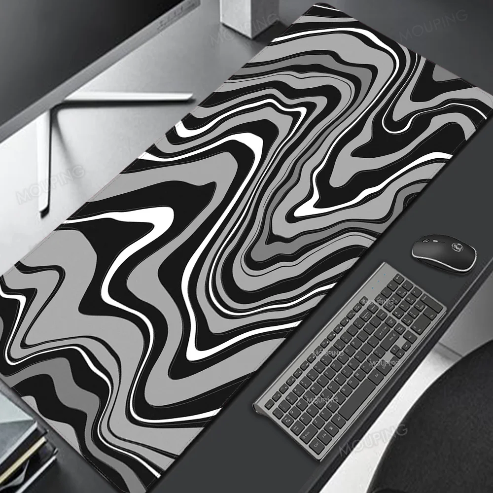 Gray Mousepad Gaming Strata Liquid Computer Mousepad Abstract Large ...