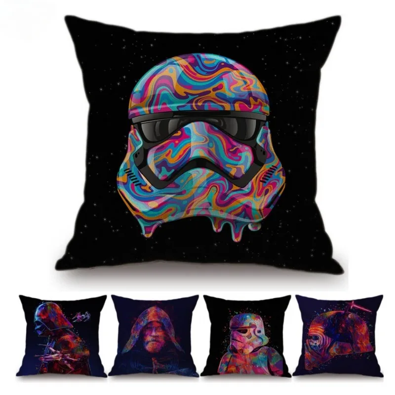 Cartoon-Star-Wars-Colorful-White-Trooper-Linen-Sofa-Throw-Pillowcase ...