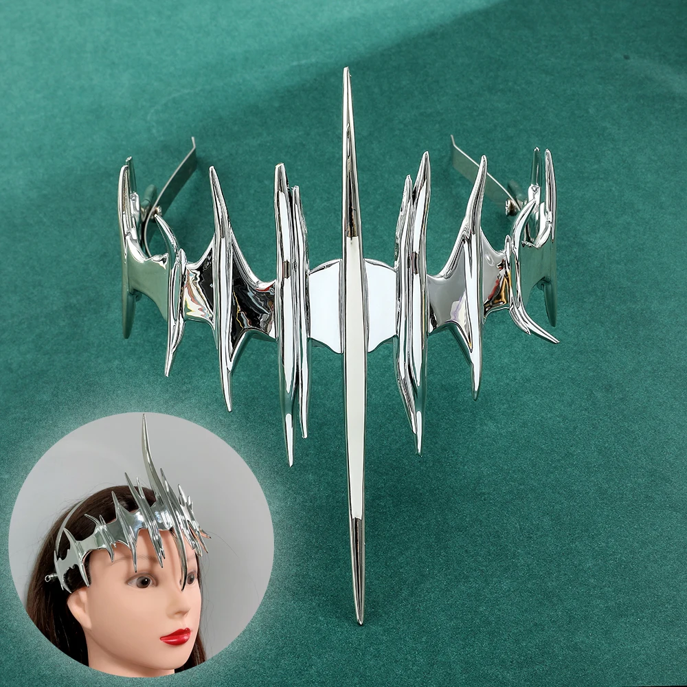 Luxury-Irregular-Cyberpunk-Mask-Exaggerate-Silver-Color-Facial-Jewelry ...