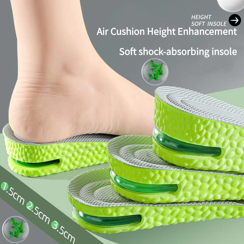 1Pair Air Cushion height increase insoles for Feet Comfort Plantar ...