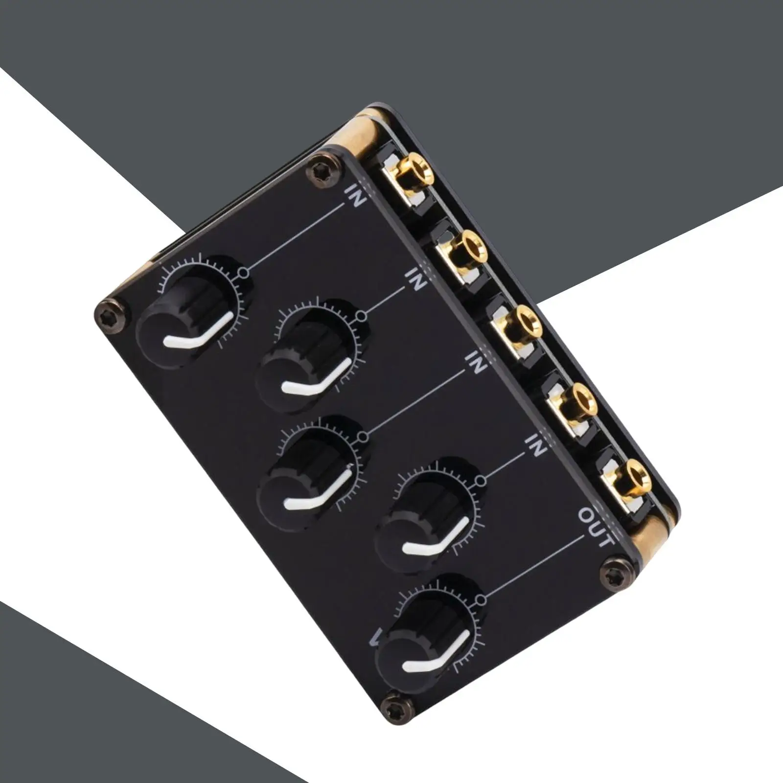 Mini-Stereo-4-Channel-Line-Mixer-Professional-Low-noise-Audio-Mixer-for ...