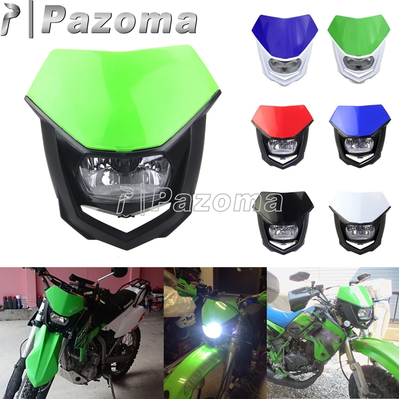 For-Kawasaki-KX-KLX-KLR-KLE-ZZR-KDX-110-250-Enduro-Streetfighter-Green ...