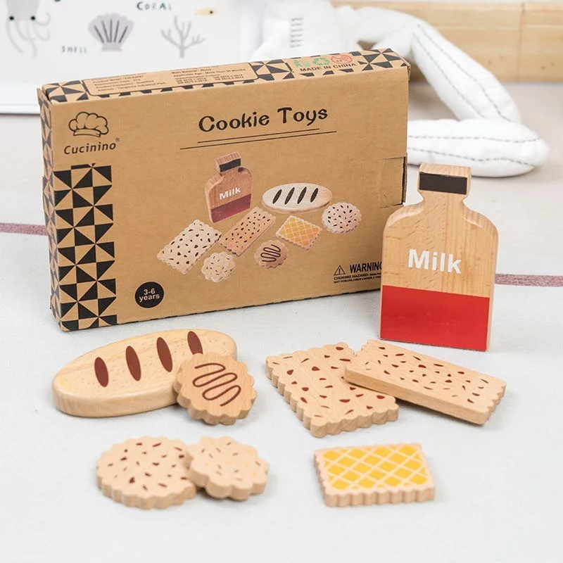 Montessori-Children-s-Wooden-Biscuit-Milk-Toy-Fishing-Building-Blocks ...