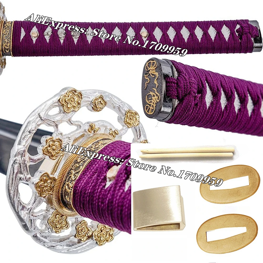 A-Set-Japanese-Ninja-Sword-Samurai-Katana-Wakizashi-Tanto-DIY-Metal ...