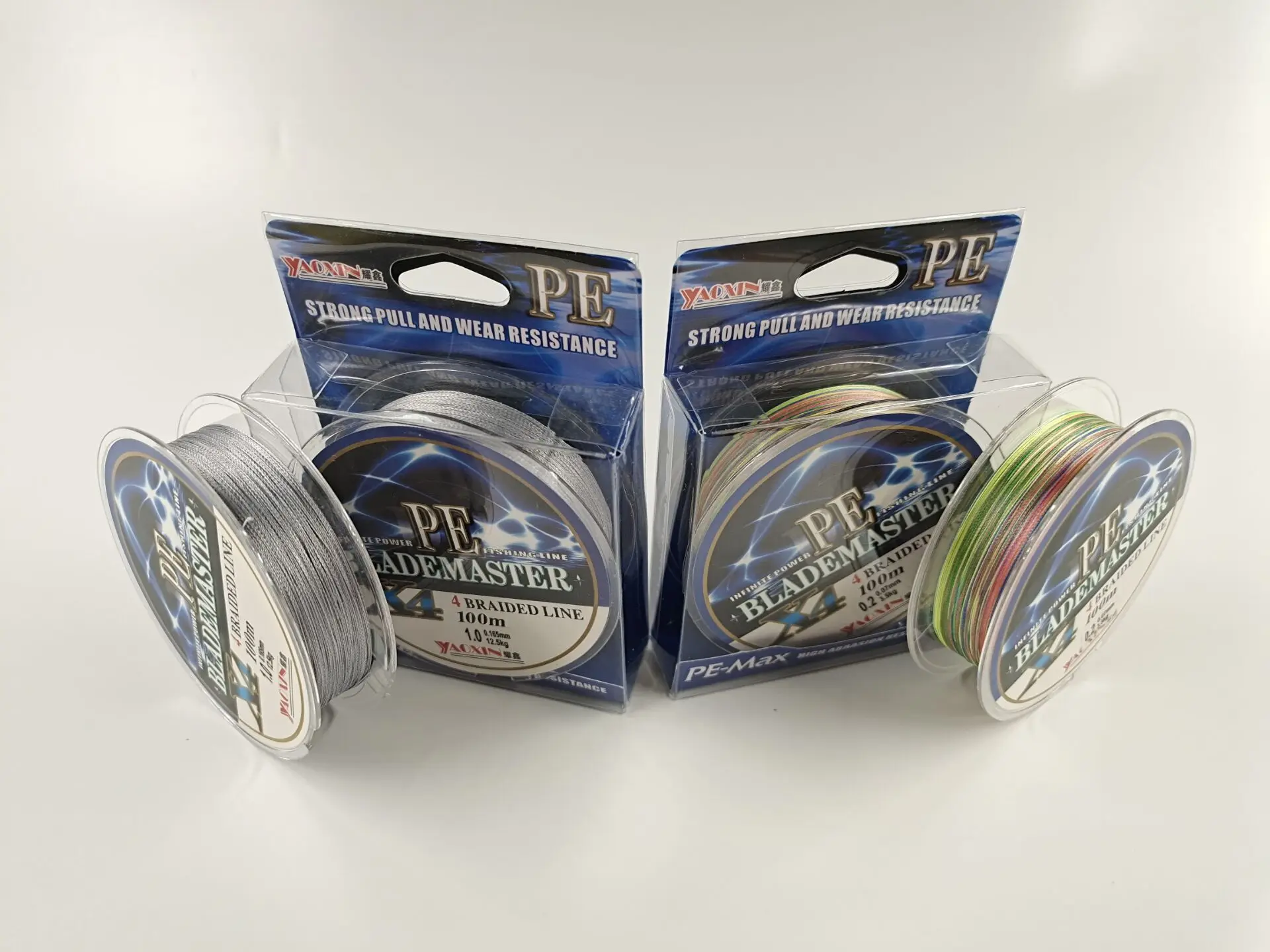 Multicolore 100m - 0.32mm-34.2kg - Ligne de pêche tressée de et, fil brut supérieur, super ...