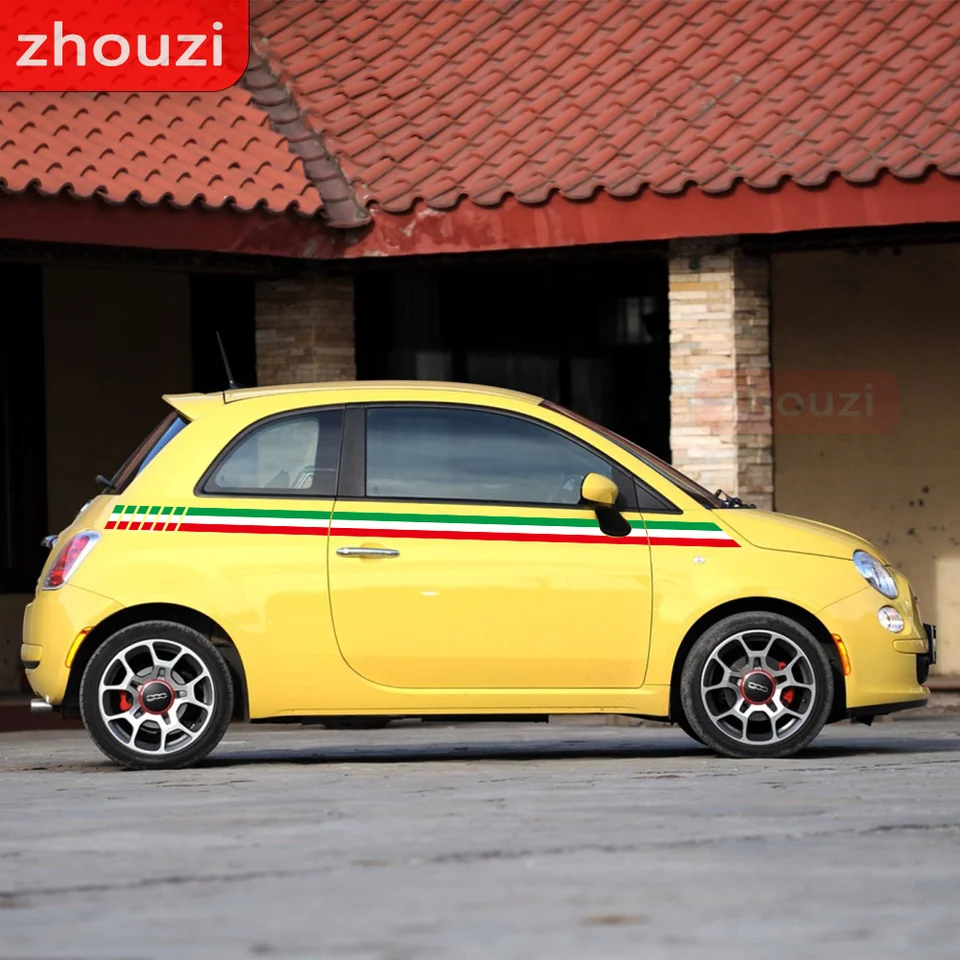 Italian Flag Fiat 500