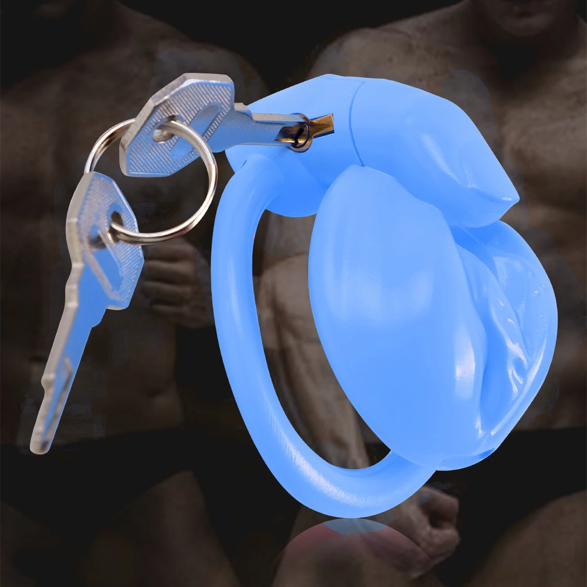 COLORS New Chastity Cage Resin Chastity Device Silicon Plastic Male Chastity Cages Keyholder ...