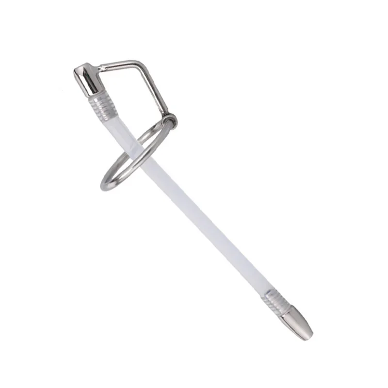 Silicone-Tube-Metal-Urethral-Sound-Penis-Plug-Hollow-Urethral-Catheter ...