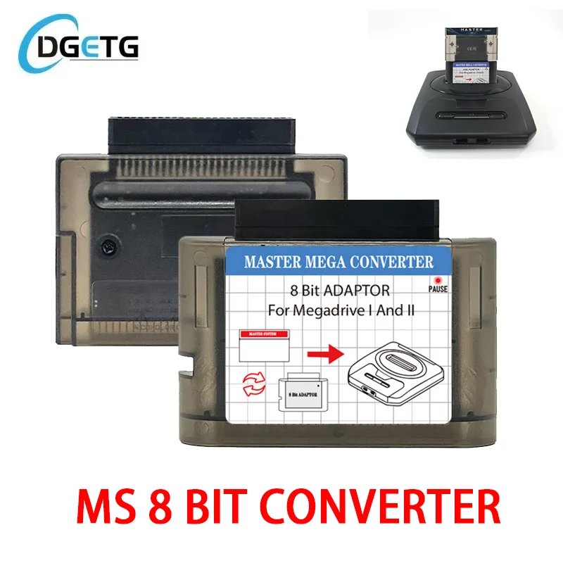 Master-System-Cartridge-8-bit-Converter-Mega-drive-16-bit-Adapter-For ...