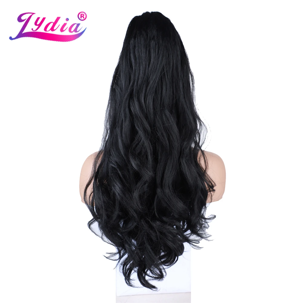 Lydia Synthetic 24" Hairpiece Drawstring Long Wavy Hair Two Combs Curly ...