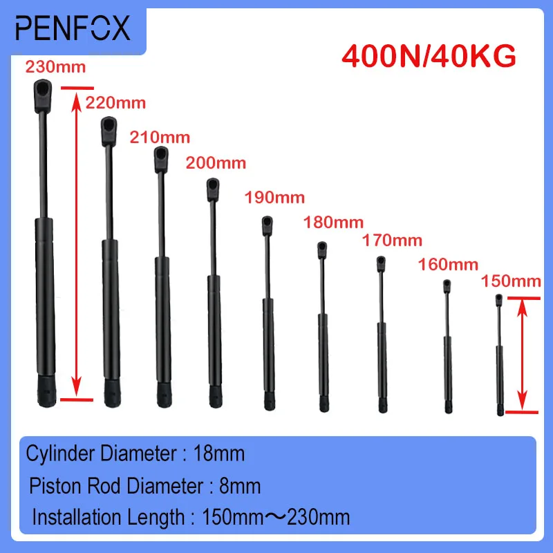 1PC-150mm-230mm-40kg-400N-90LBS-Universal-Strut-Bars-Gas-Spring-Support ...