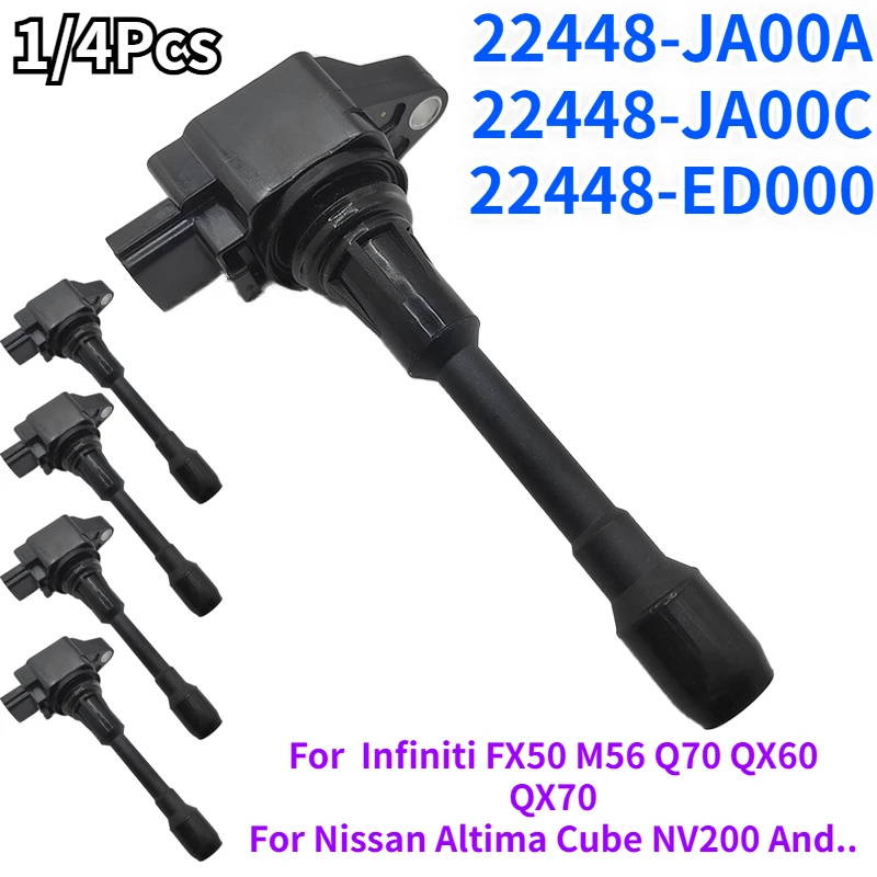 1-4Pcs-Ignition-Coil-UF549-22448JA00C-22448JA00A-22448ED000-C1696-for ...