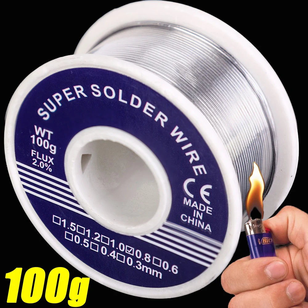 100/20g Easy Melt Solder Wire Low Temperature Aluminum Copper Iron ...
