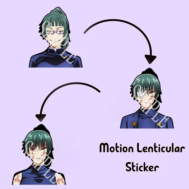 Jujutsu-Kaisen-Zenin-Maki-Motion-Sticker-Anime-Waterproof-Decals-for ...