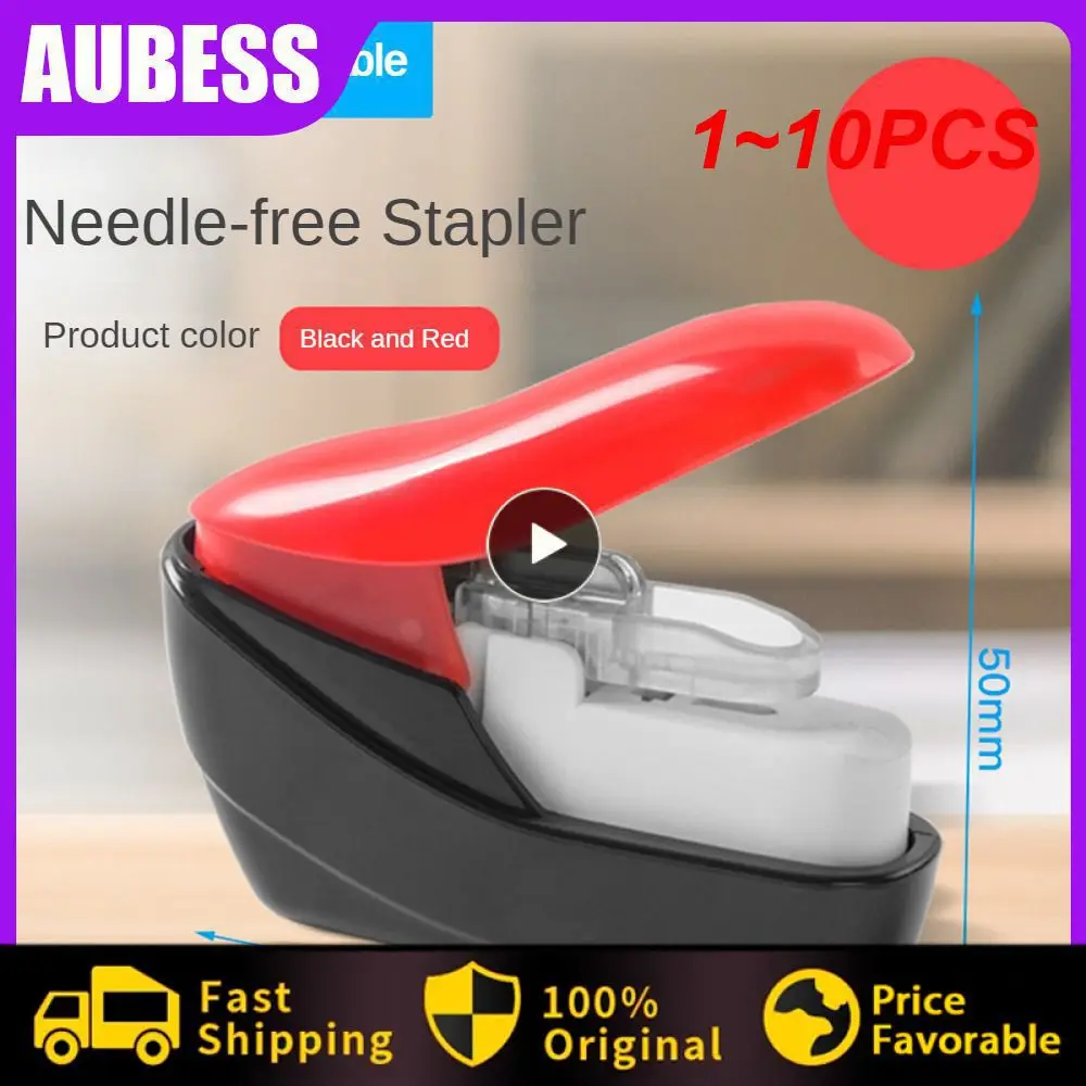 1-10PCS-No-Nails-No-Staples-Stapling-Machine-Mini-Cute-Book-Stapleless ...