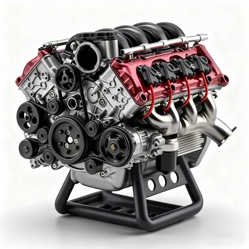 MAD058 V8 Engine Model Simulation Electric Internal Combustion Engine ...