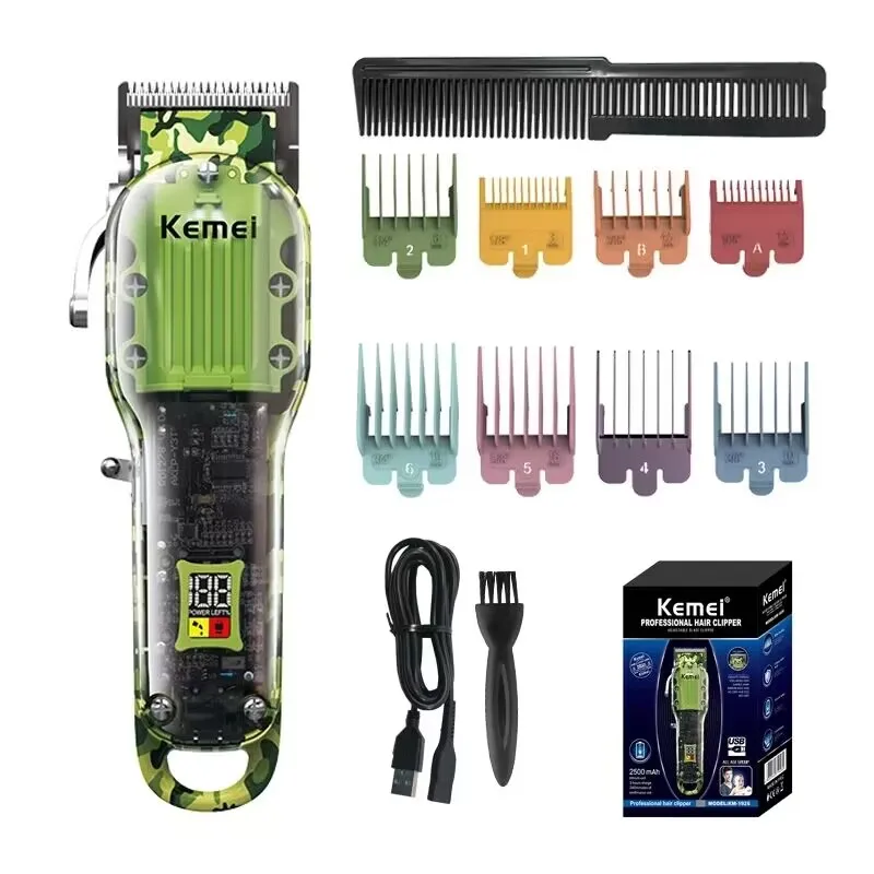 Kemei-KM-1926-USB-Charging-Professional-Electric-Trimmer-LCD-Display-Rechargeable-Hair-Clipper ...