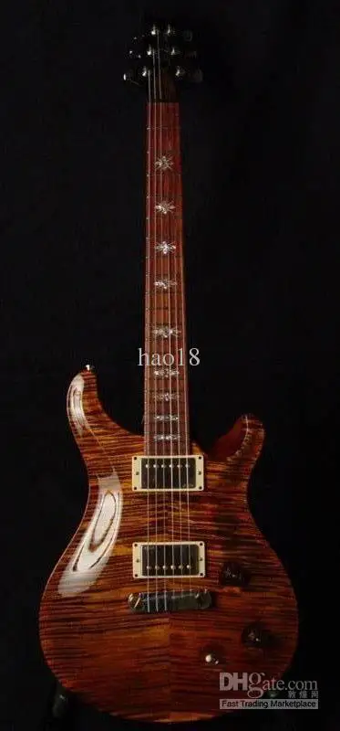 Guitarra-el-ctrica-de-arce-Flame-instrumento-musical-cromado-rojo ...