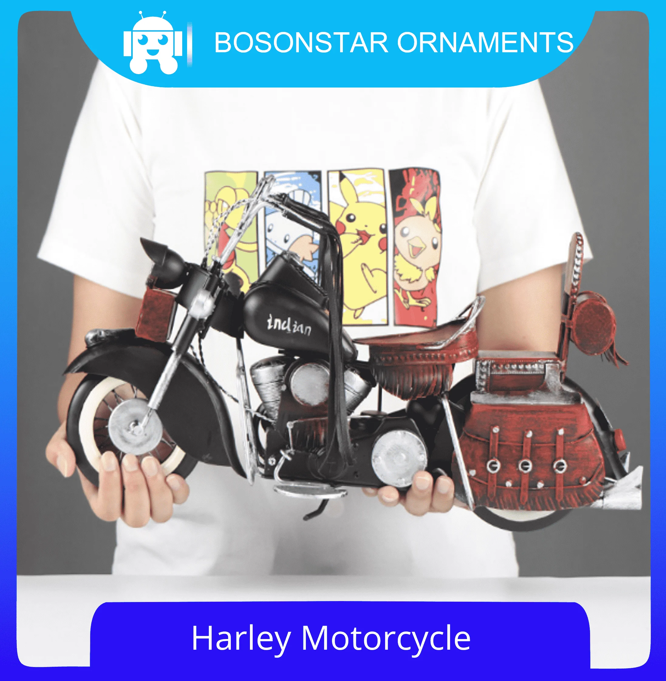 Simulation Of Motorcycle Model Wrought Iron Retro Nostalgic Objects ...