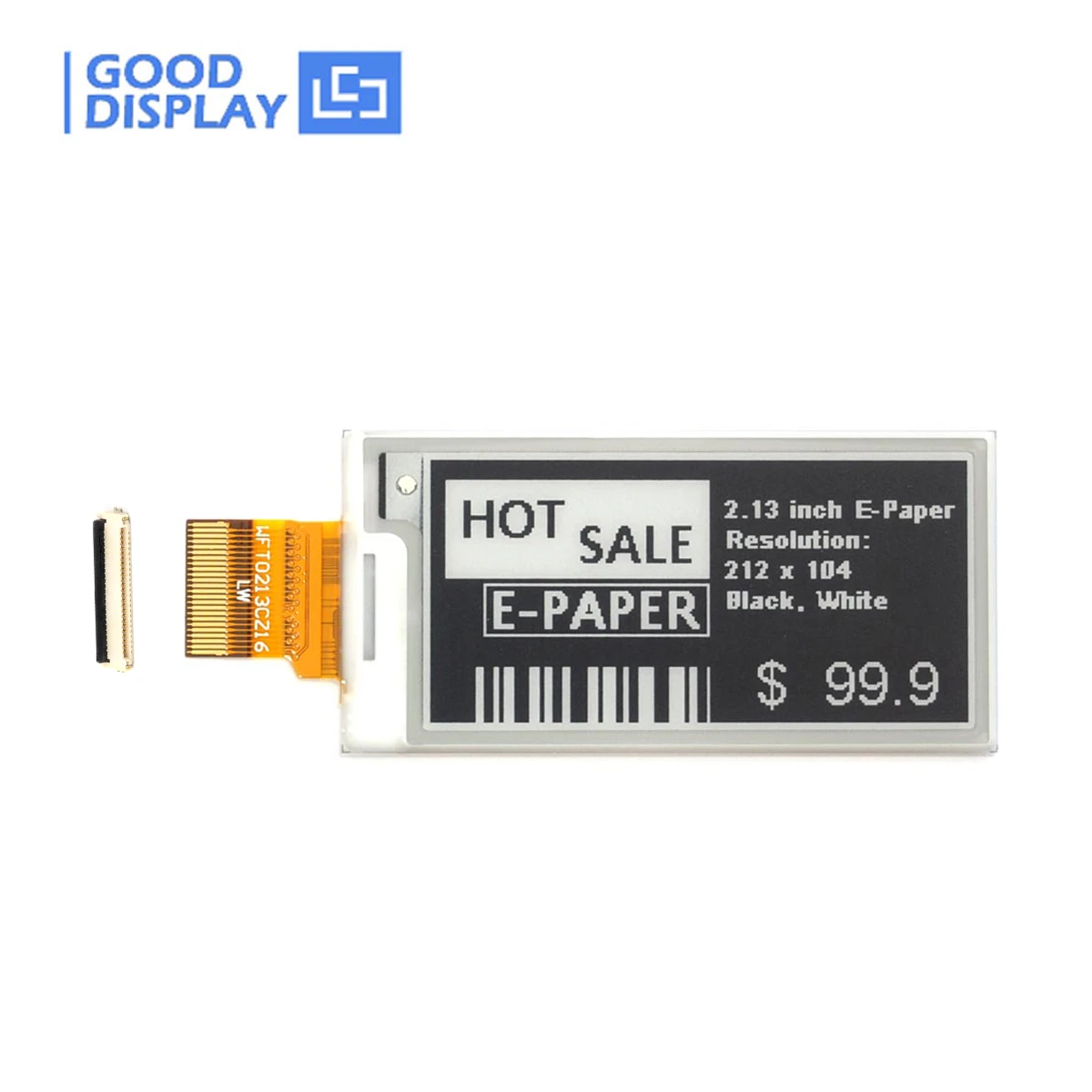 2.13 Inch E-ink Display Black And White Epaper Screen 4 Grayscale ...