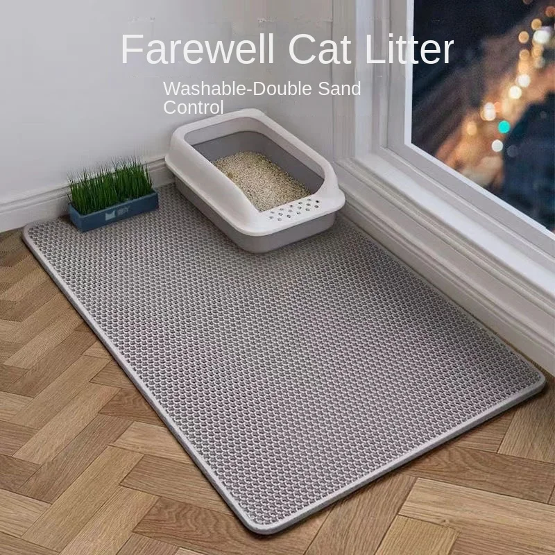 Eva-Dubbellaags-Waterdichte-Kattenbakvulling-Huisdier-Kattenbak-Mat ...