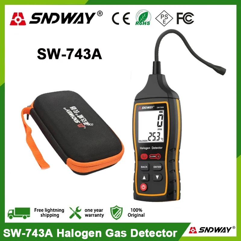 SNDWAY-SW-743A-Halogen-Leak-Detector-Refrigerant-Gas-Car-Air ...