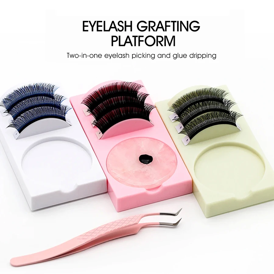 Reusable-Eyelash-Extension-Holder-and-Glue-Holder-Plastic-Assistor ...
