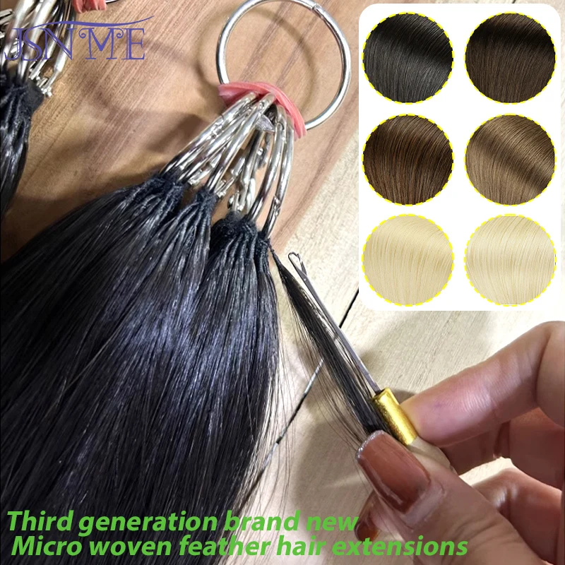 Third-generation-Straight-Micro-feather-New-hair-extensions-Remy ...
