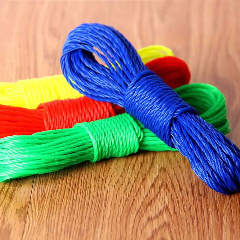 10m Clotheslines Nylon Rope Strong Windproof Laundry Hanger Rack ...