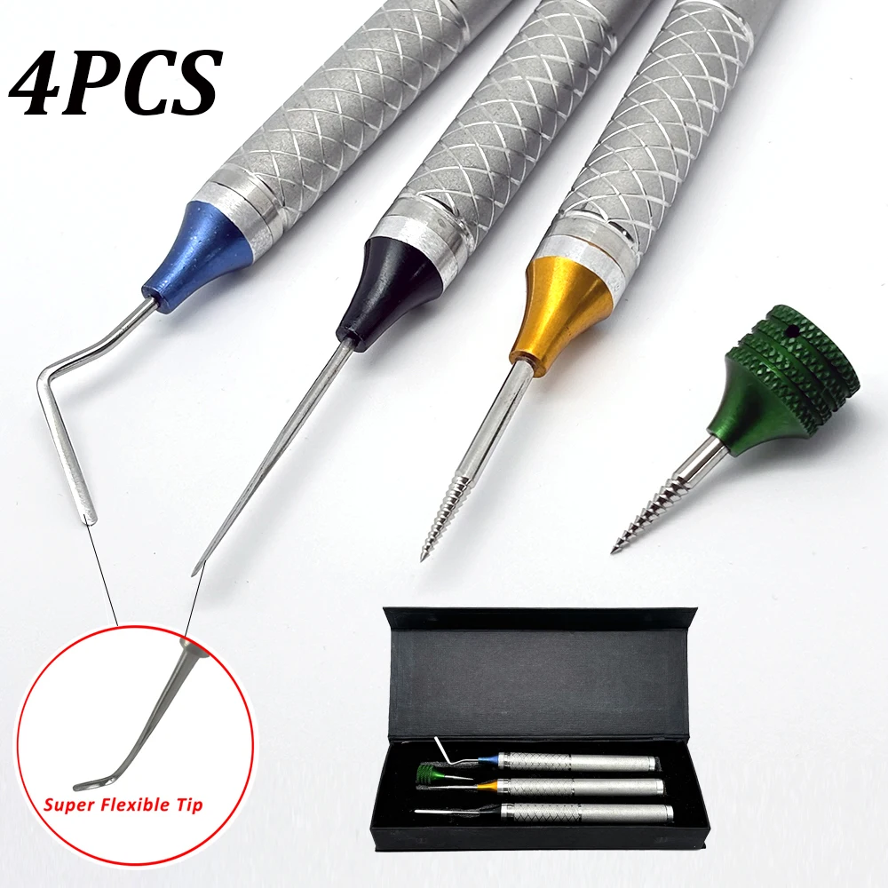 4Pcs-Dental-Broken-Root-Drill-Remnant-Extractor-Dental-Dental-Extractor ...