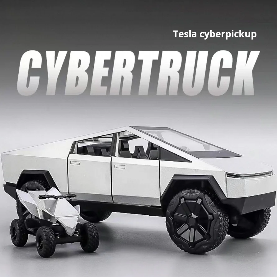 1:36 Cybertruck Toys Off Road Vehicle Die Cast Model Car Beach ...