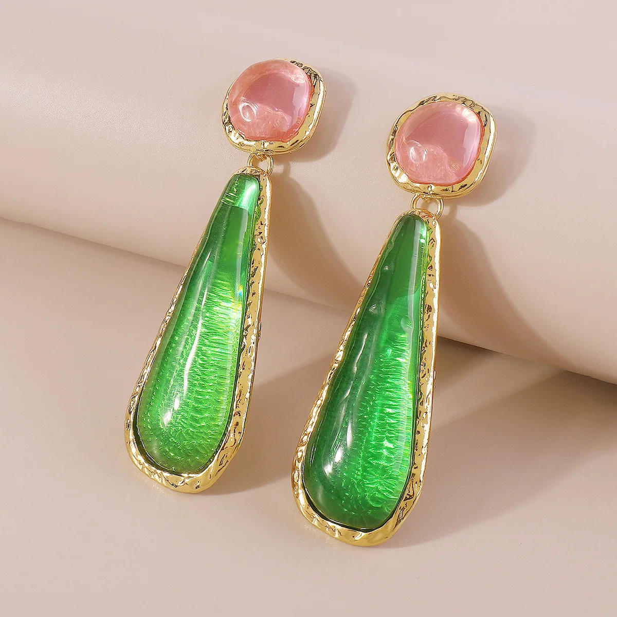 2024-Vintage-Long-Resin-Waterdrop-Earrings-for-Women-Trend-Elegant ...