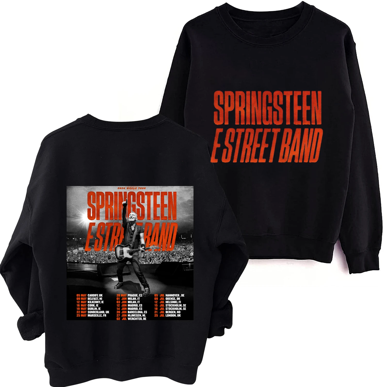 2024-Bruce-Springsteen-and-E-Street-O-Neck-Long-Sleeve-Spring-and ...
