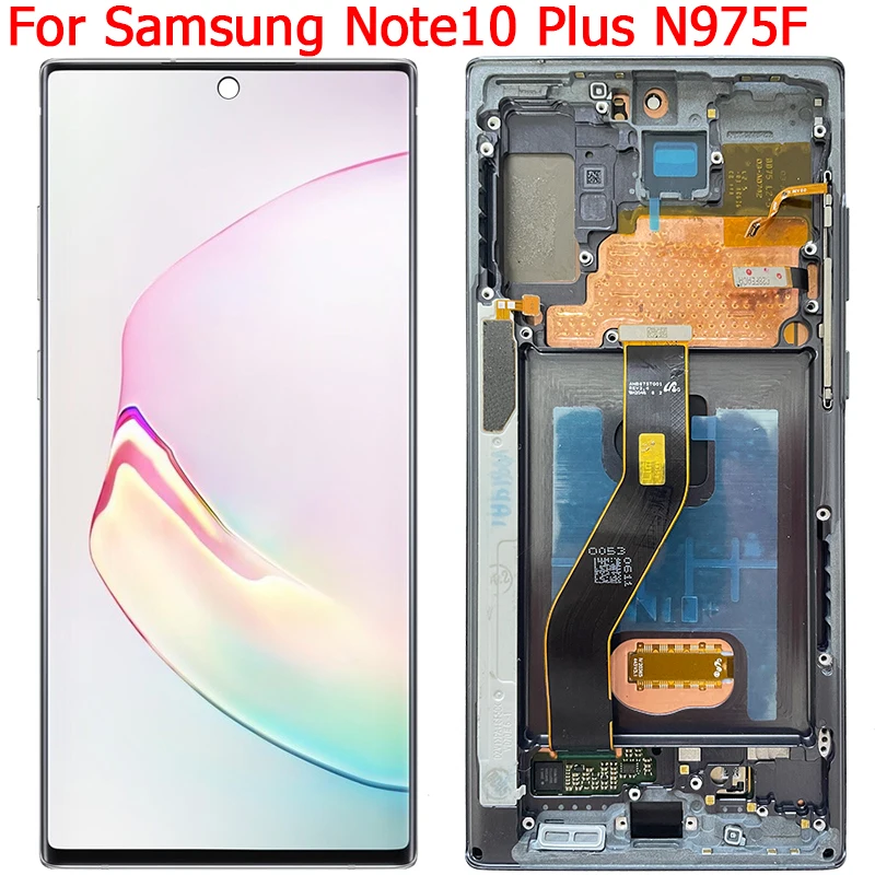 Original For Samsung Galaxy Note10 Plus Display LCD Screen With Frame 6 ...