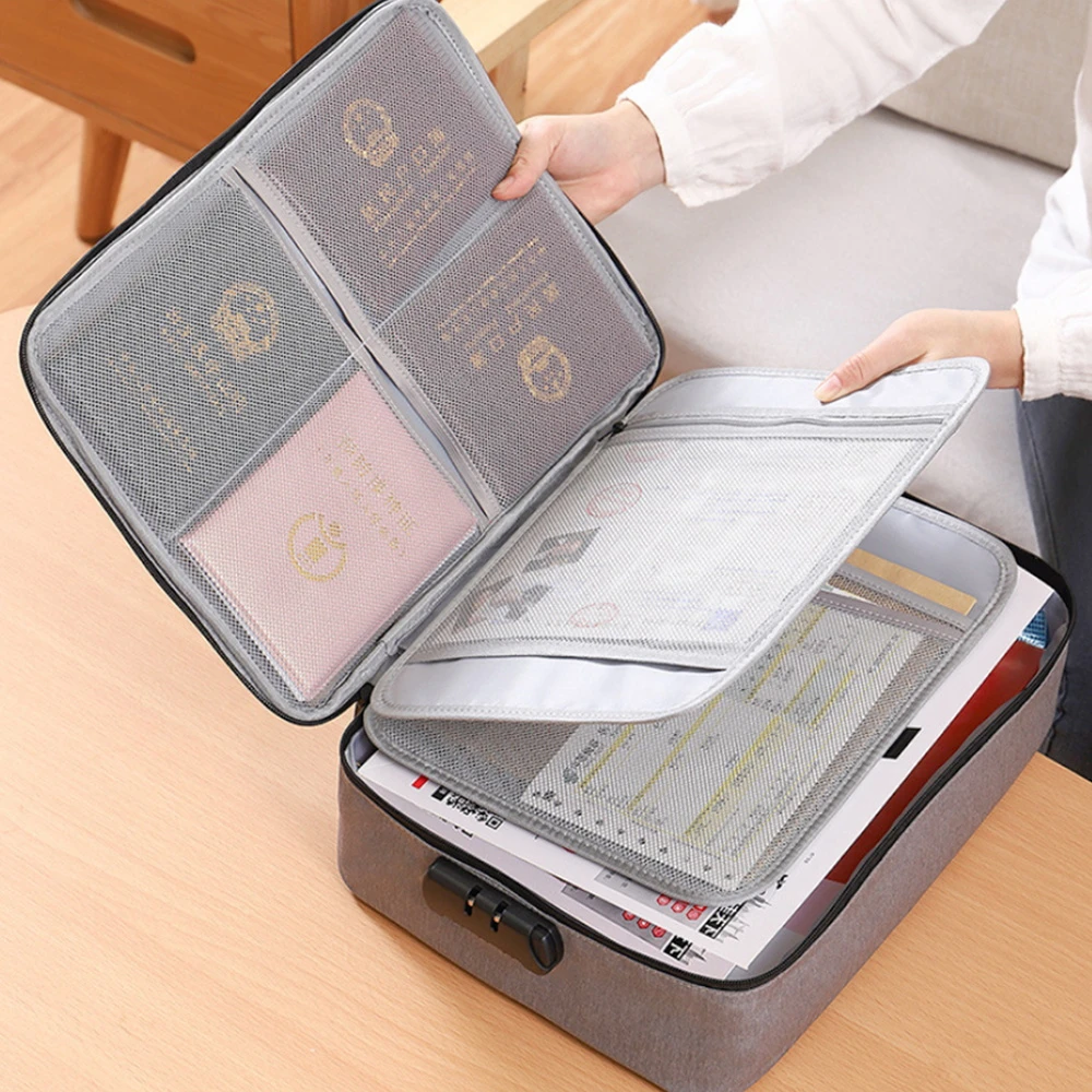 Document Storage Bag Organizer Women Travel File Container Bills Files ...