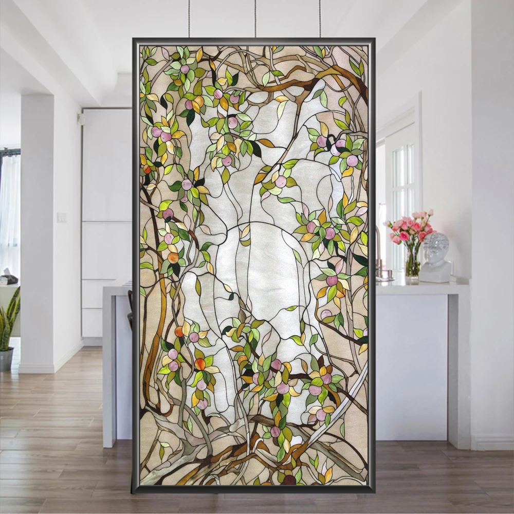 Frosted-Privacy-Glass-Window-Film-Tree-Willow-Pattern-Sun-Blocking ...