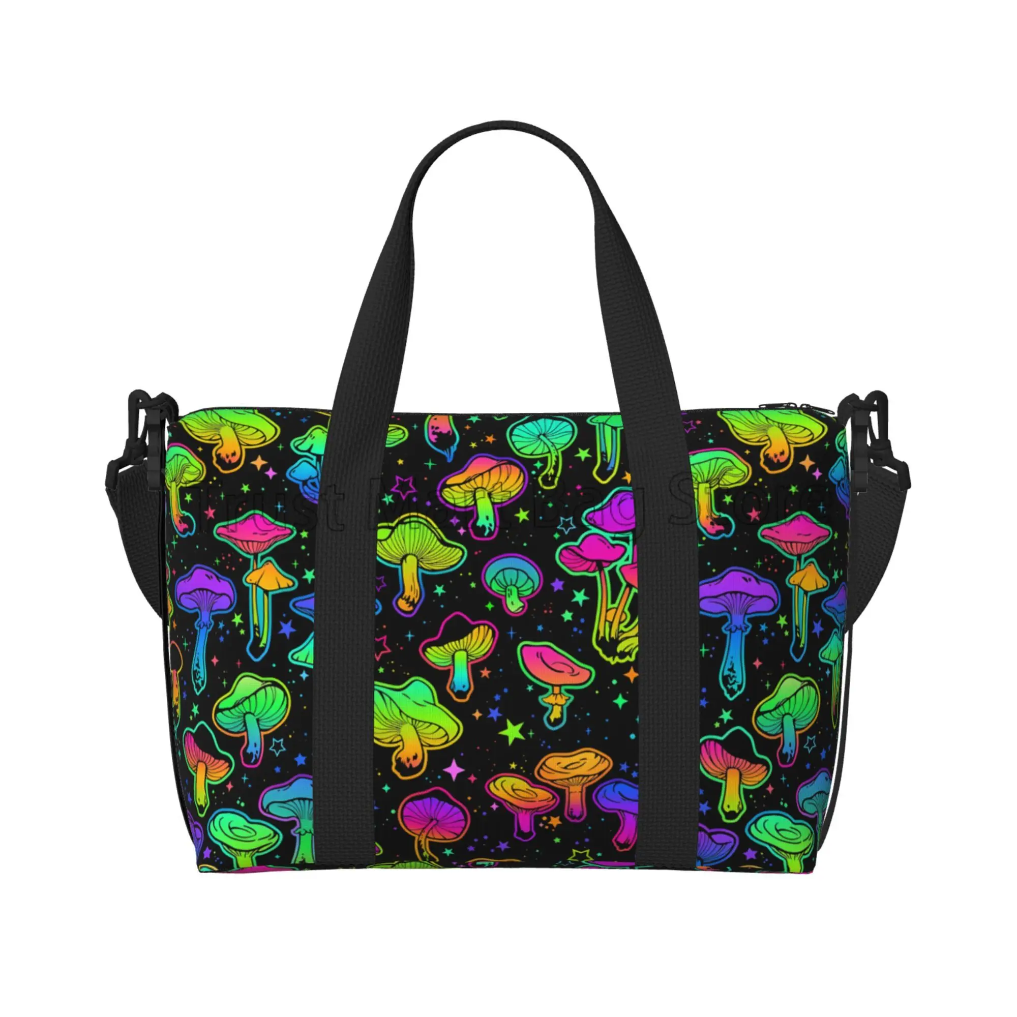 Trippy Magic Mushrooms Duffle Bag Unisex Sport Gym Bags Overnight ...